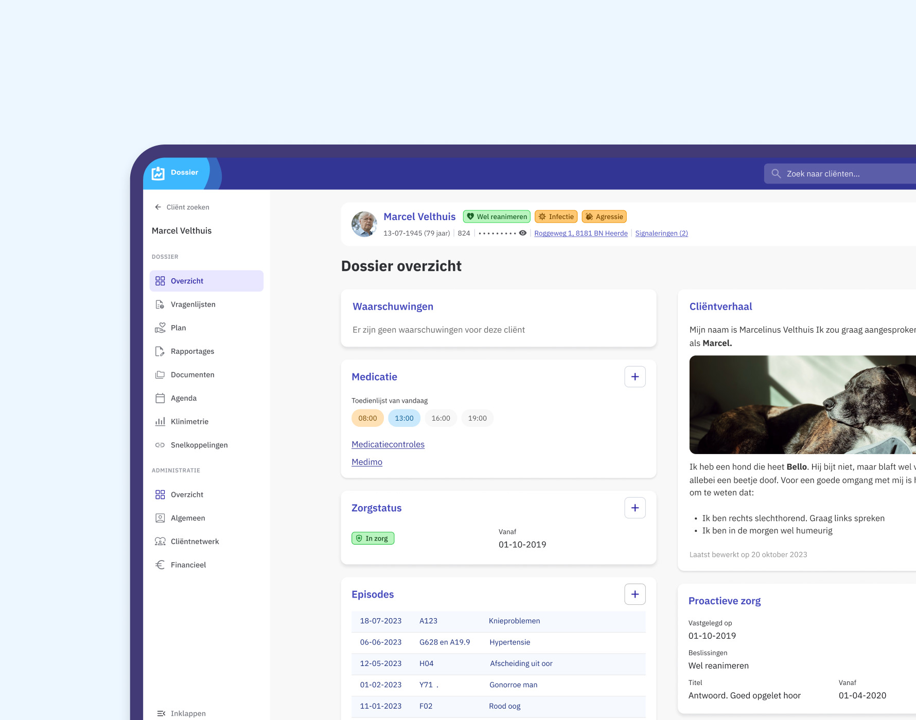 Dossiervoering in Nedap Ons® | Nedap Ons®